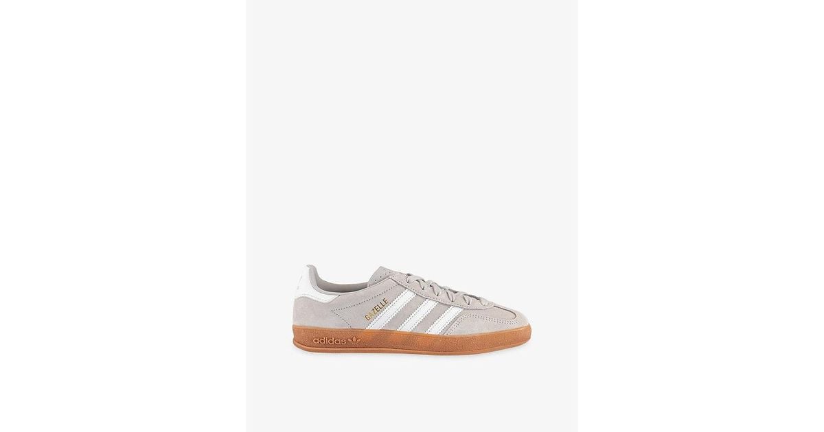 adidas Gazelle Indoor Suede Trainers in White | Lyst UK