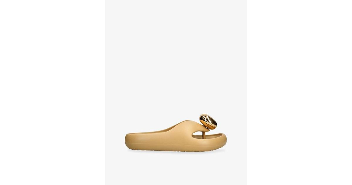 Loewe X Paula's Ibiza Foam Bubble Rubber Sliders in Natural | Lyst UK