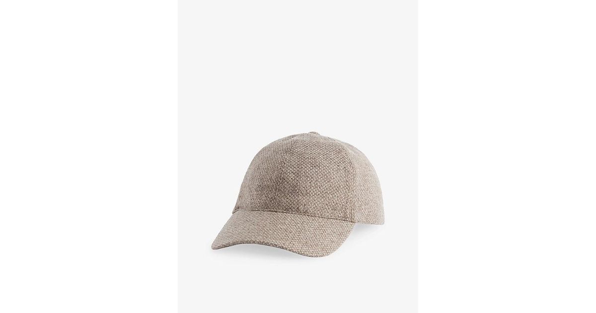 Corneliani Logo-Embellished Wool And Cashmere Cap in Brown for Men | Lyst