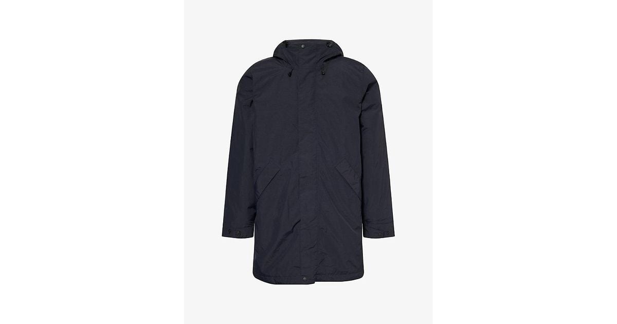 FINISTERRE Solway Waterproof Longline Parka Coat in Blue for Men | Lyst