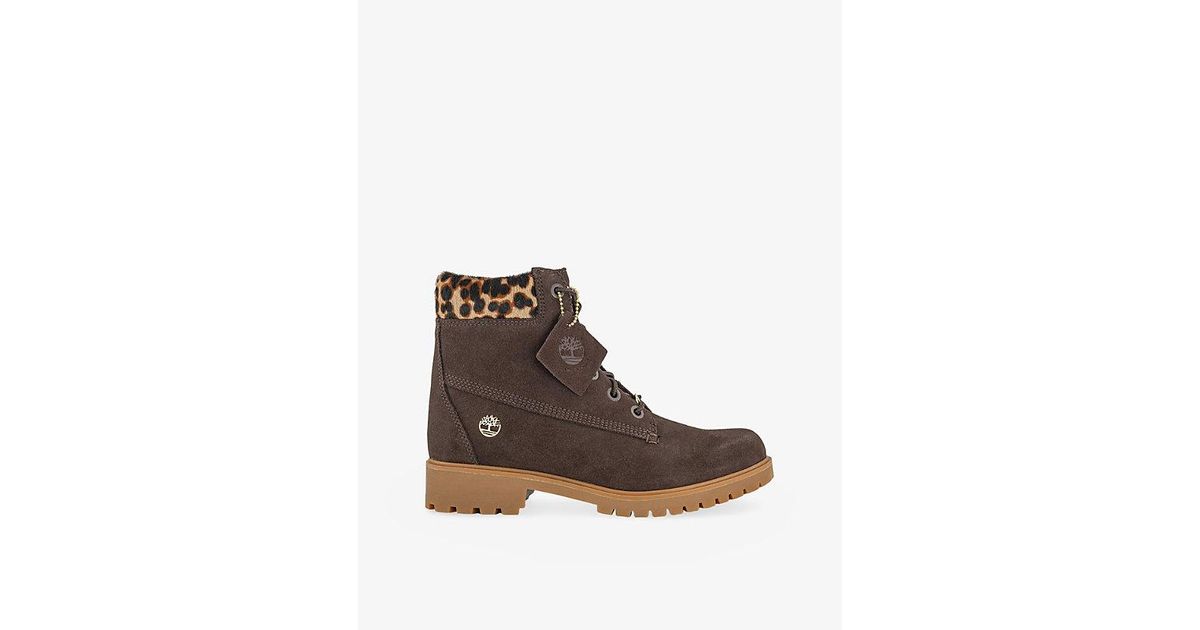Timberland Lyonsdale Nubuck-Leather Ankle Boots in Brown | Lyst