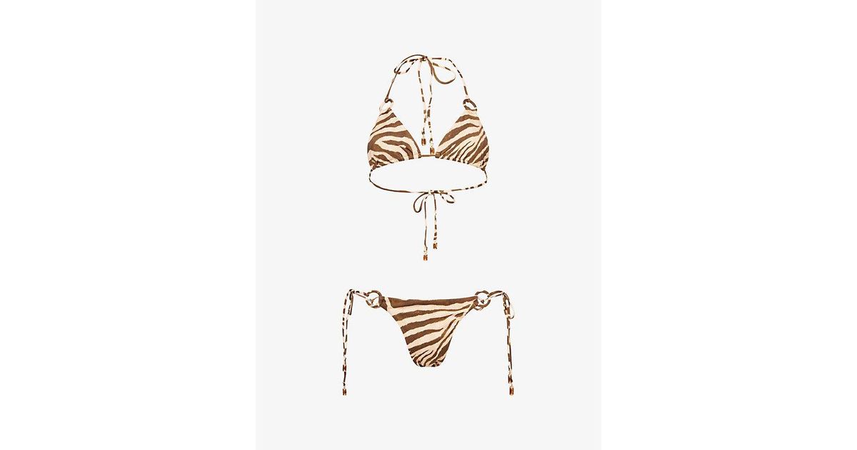 Zimmermann Wanderlust Ring-Tie Bikini Set in White | Lyst UK