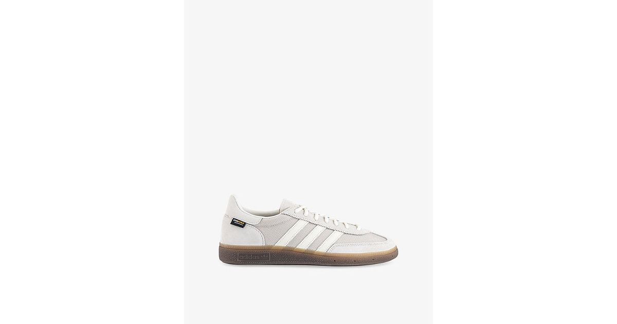 adidas Handball Spezial Suede And Mesh Trainers in White for Men | Lyst UK