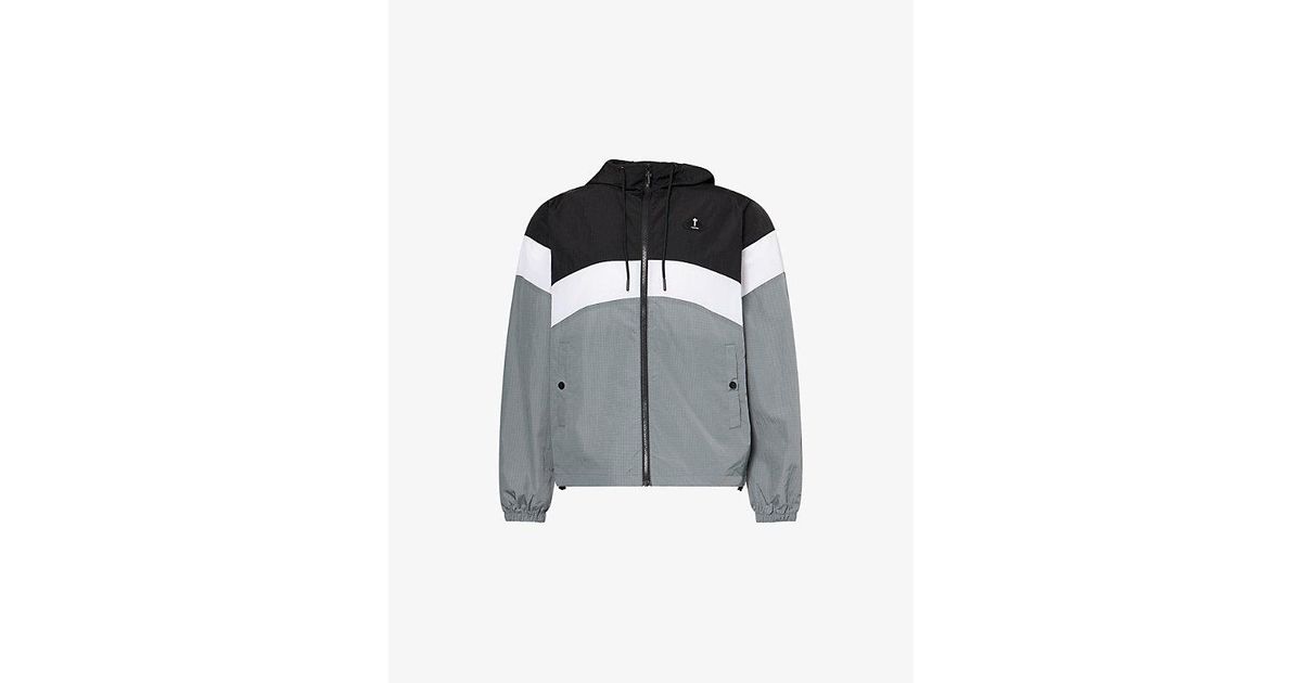 Trapstar Irongate Metal Logo-Embroidered Shell Windbreaker Jacket in ...