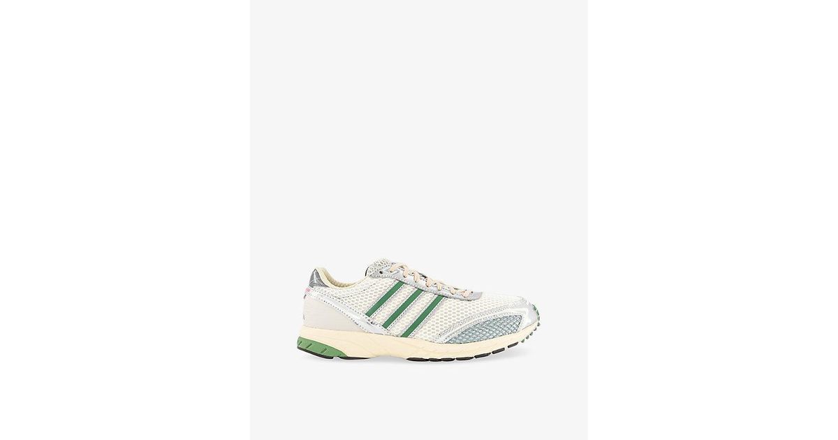 adidas Adizero Adios Mesh Trainers in White | Lyst