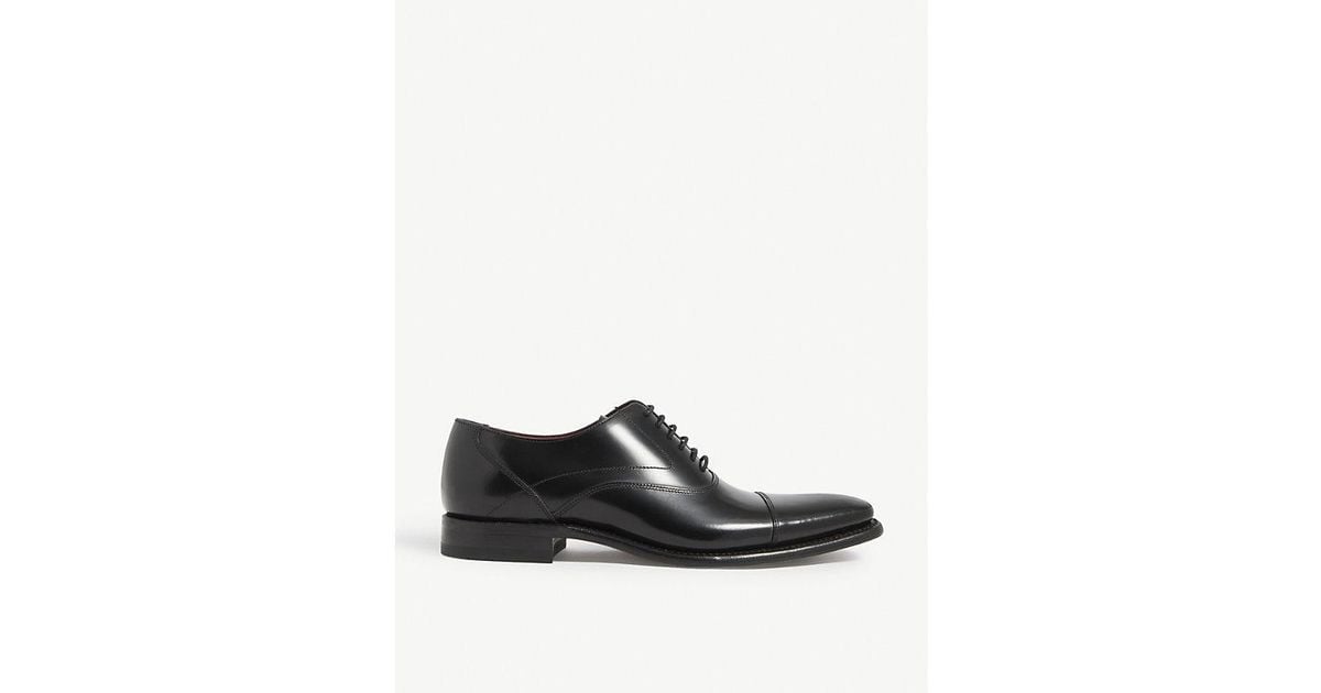 Loake Sharp Leather Oxford Shoes in Black for Men | Lyst