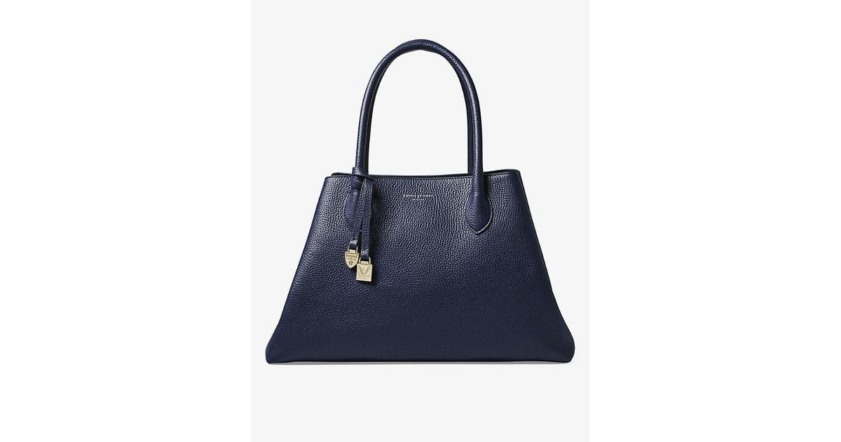 Aspinal of London Paris Large Logo-embellished Leather Tote Bag in Blue ...