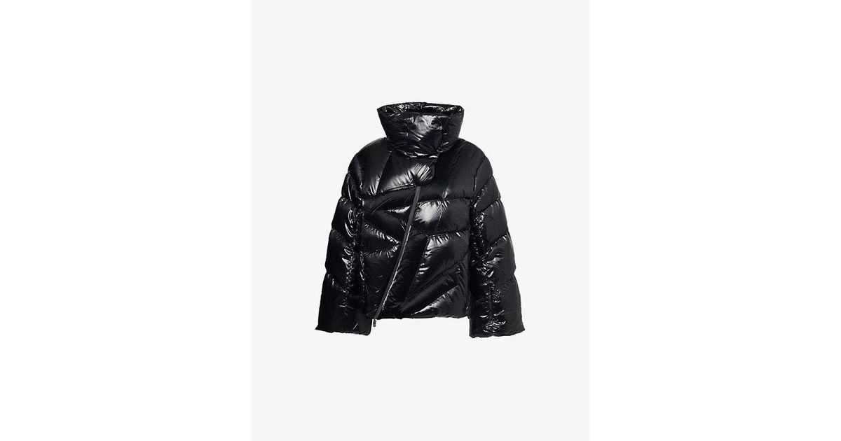 Perfect Moment Ariel Foiled-Star Shell-Down Ski Bomber Jacket in Black ...