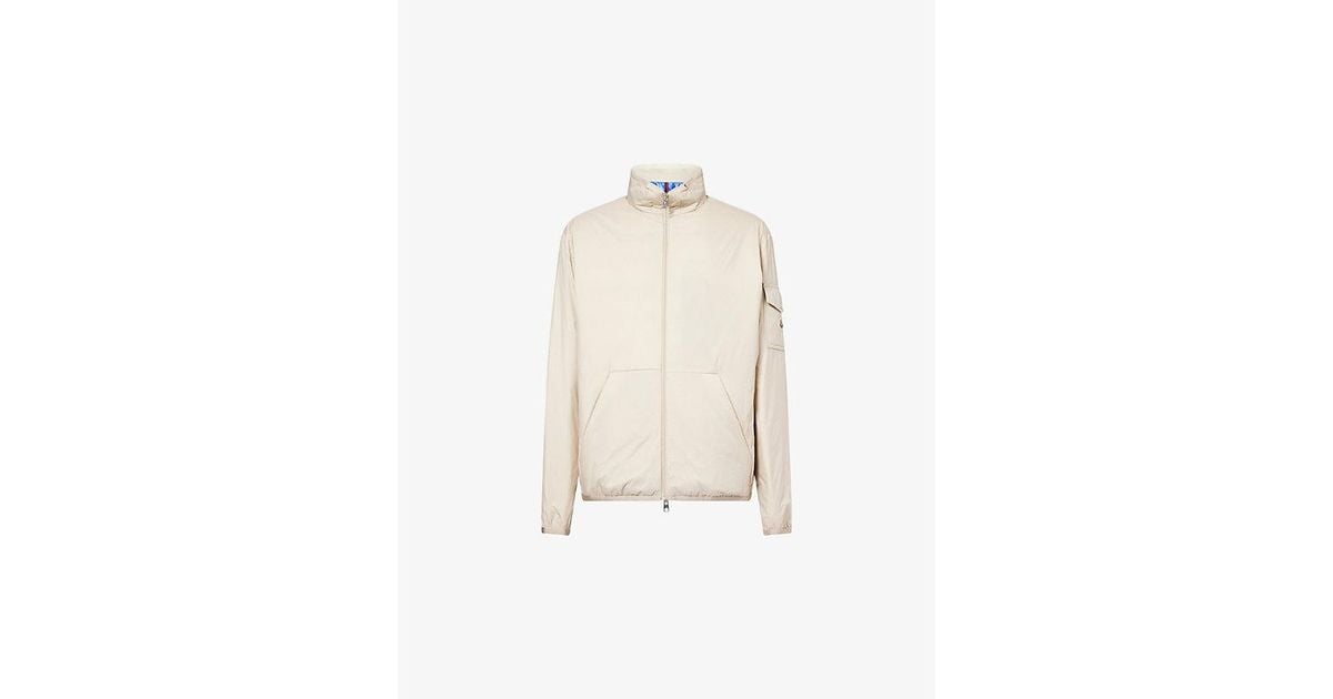 Moncler Breezes Funnel-Neck Shell-Down Jacket in Natural for Men | Lyst