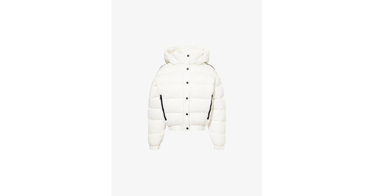 Alo Yoga Aspen Love Puffer Nylon Jacket in White | Lyst