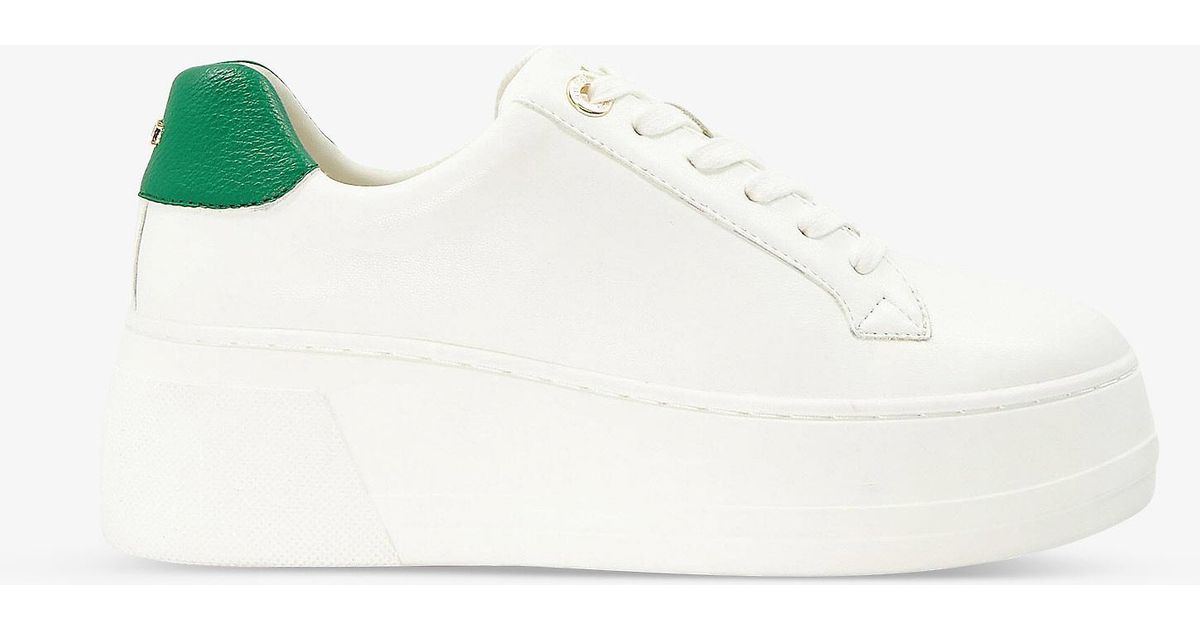 Dune Episode Faux-leather Flatform Trainers | Lyst UK