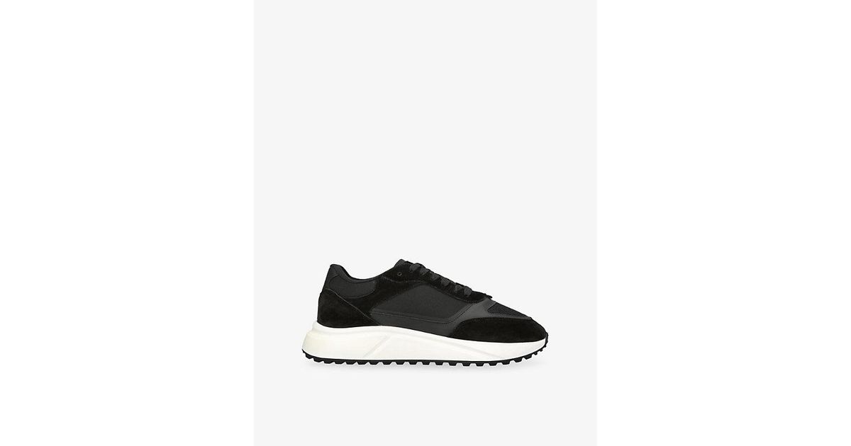 Arne Technical Runner Suede And Mesh Trainers in Black for Men | Lyst