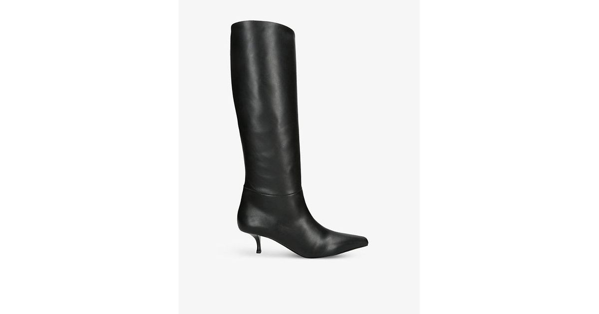 Neous Rami Tubo 50 Leather Knee-High Boots in Black | Lyst