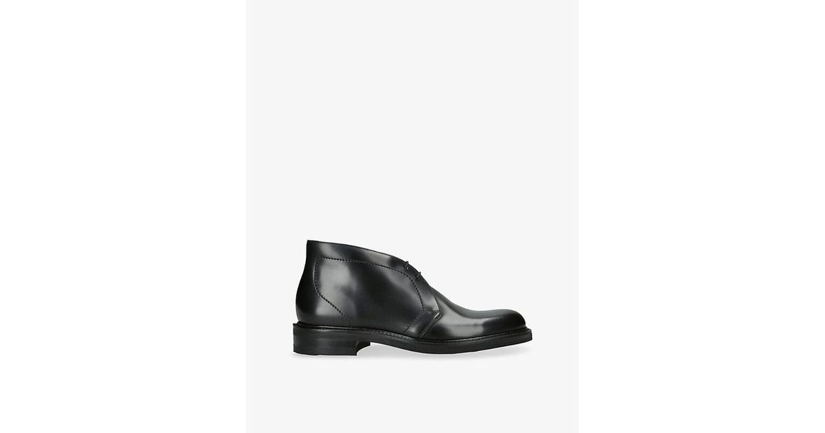 Loake Berkeley Leather Boots in Black for Men | Lyst