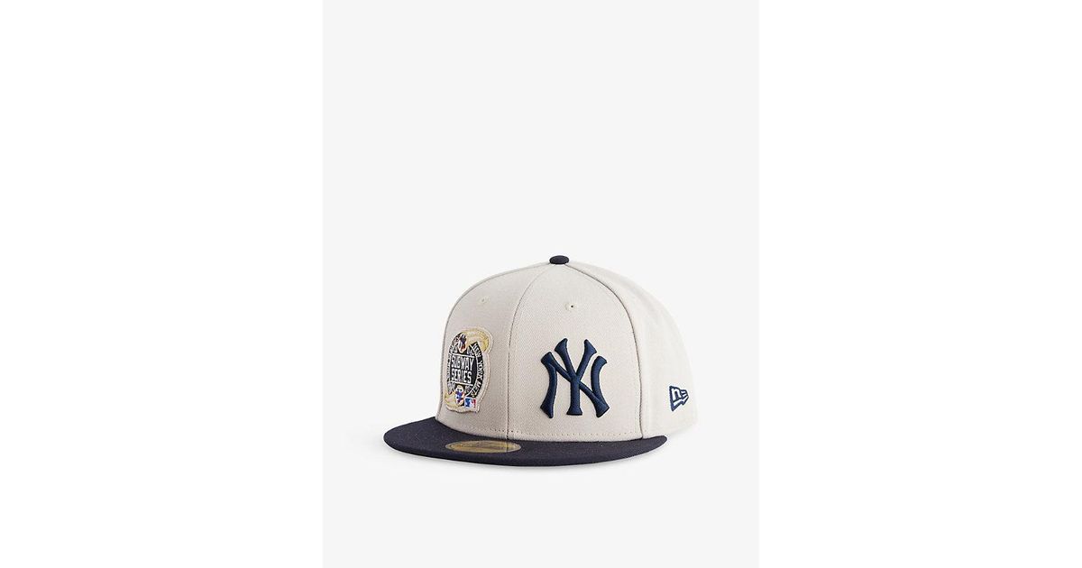 KTZ 59Fifty Subway Series New York Yankees Woven Baseball Cap in White ...