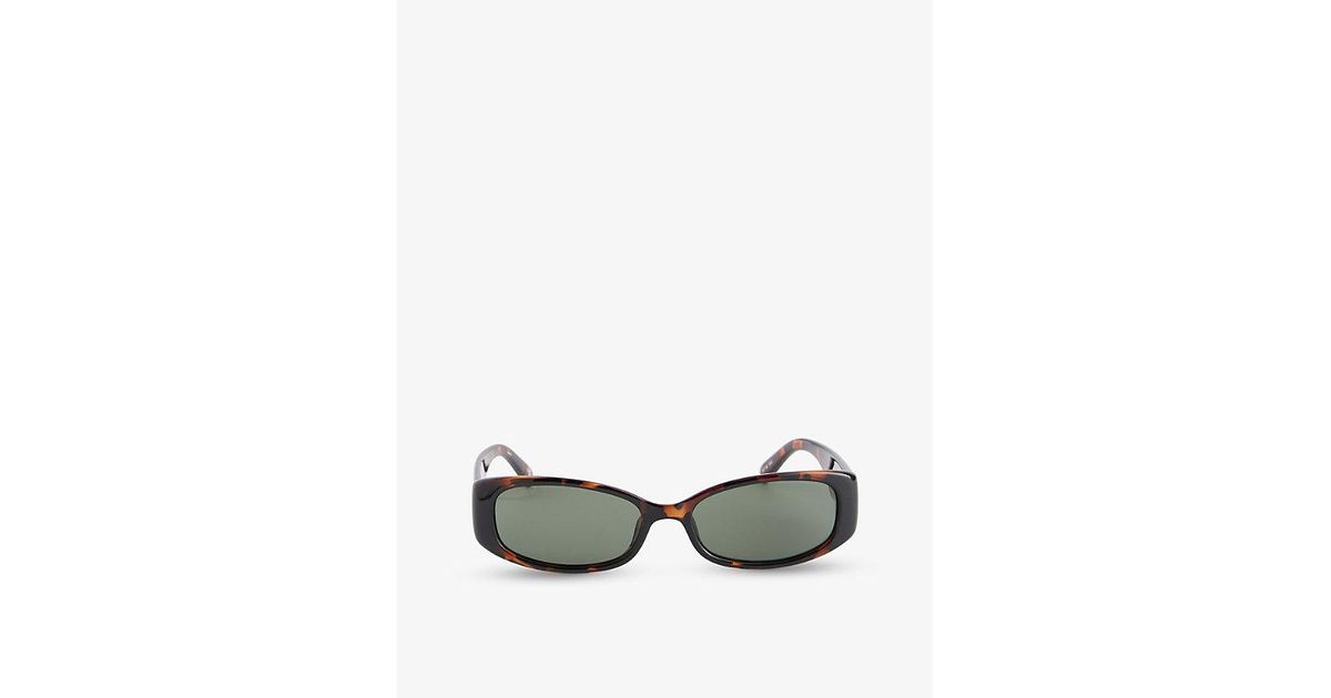 Le Specs Lsp2552121 Starlight Rectangle-Frame Sunglasses in Green | Lyst