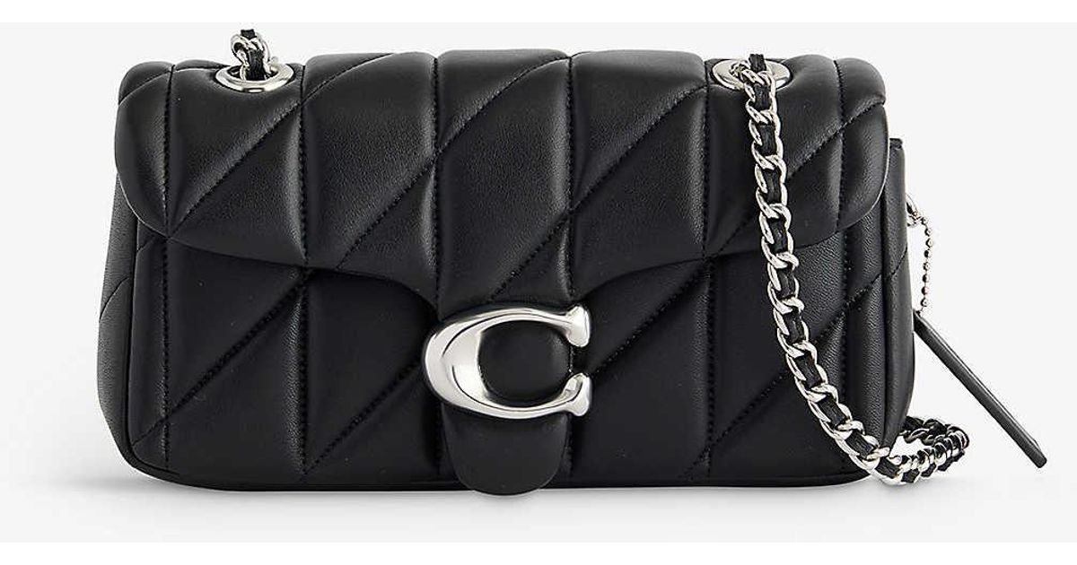 COACH Tabby 20 Quilted Leather Cross-body Bag in Black | Lyst UK