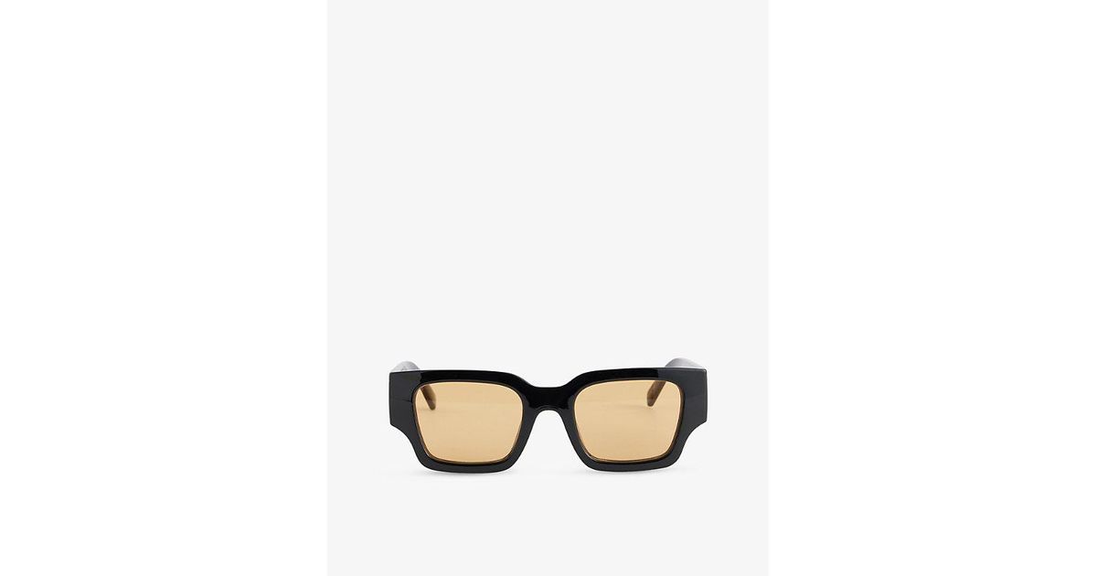 Le Specs Lsp2452427 Atlantis Rectangle-Frame Sunglasses in Metallic ...