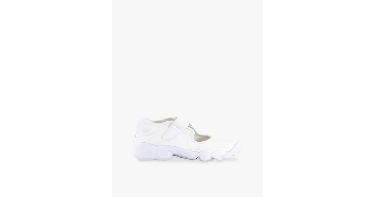 Nike Air Rift Woven Trainers in White | Lyst UK