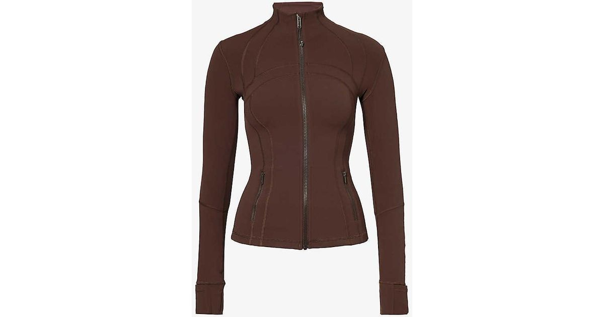 lululemon Define Slim-fit Stretch-woven Jacket in Brown | Lyst UK