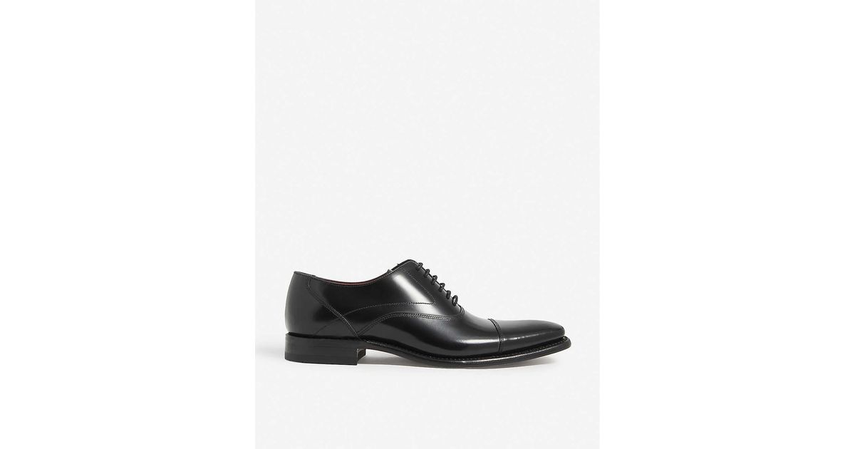 Loake Sharp Leather Oxford Shoes in Black for Men | Lyst UK