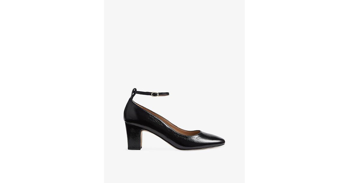 LK Bennett Lorena Patent-Leather Courts in Black | Lyst UK