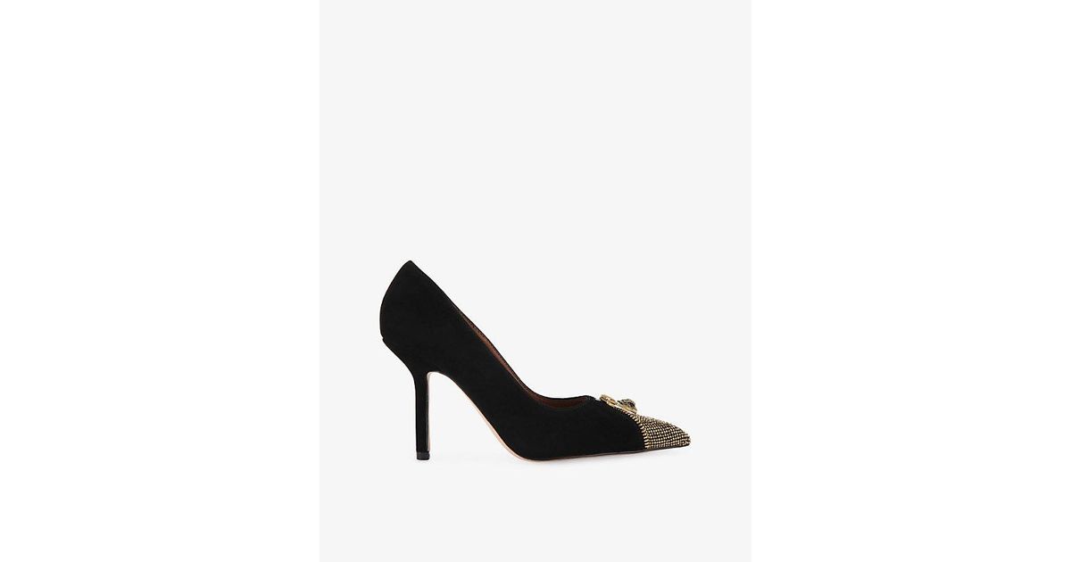 Kurt Geiger Zip Suede Courts in Black | Lyst UK