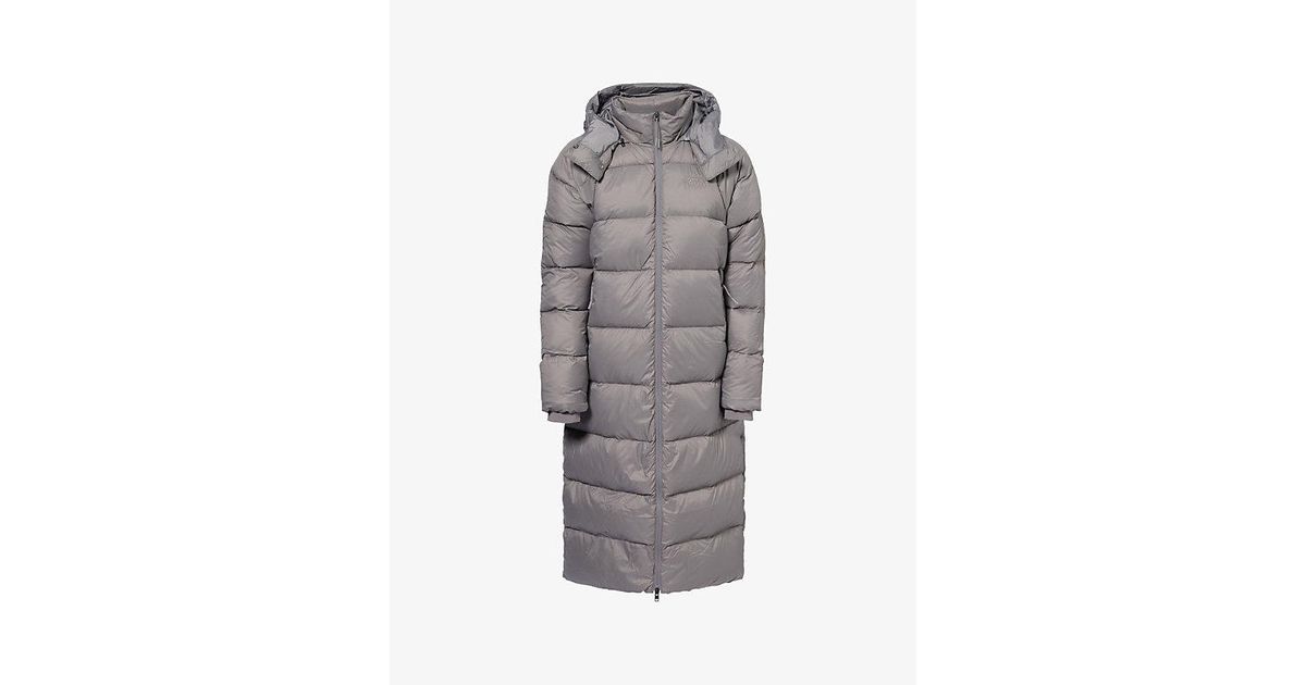 The North Face City Hooded Shell-Down Padded Parka Coat in Grey | Lyst UK