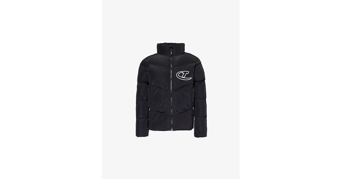 Trapstar Hyperdrive Logo-Embroidered Ripstop Puffer Jacket in Black for ...