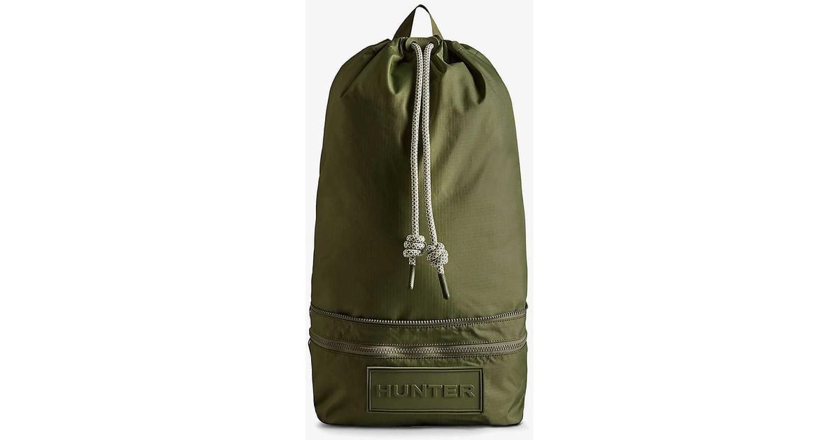 HUNTER Travel Two-way Recycled-nylon Backpack in Green | Lyst UK