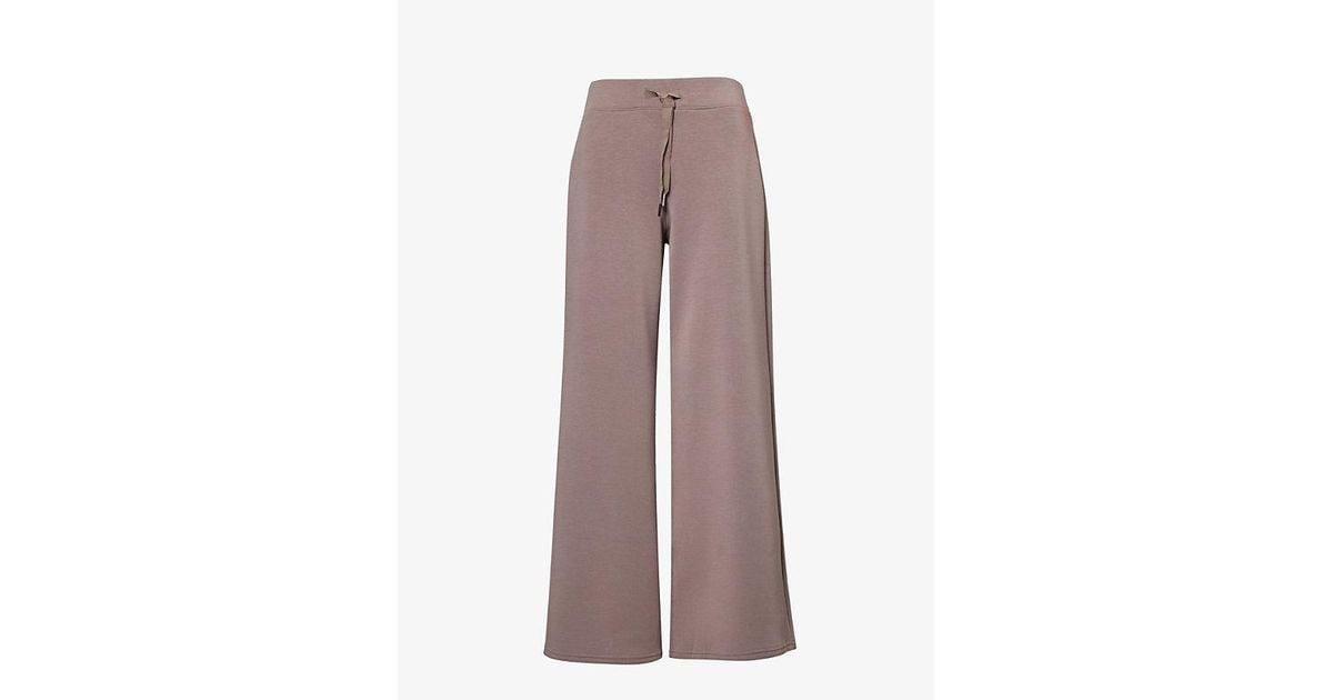 Spanx Air Essentials Wide-leg High-rise Stretch-woven jogging Botto in ...