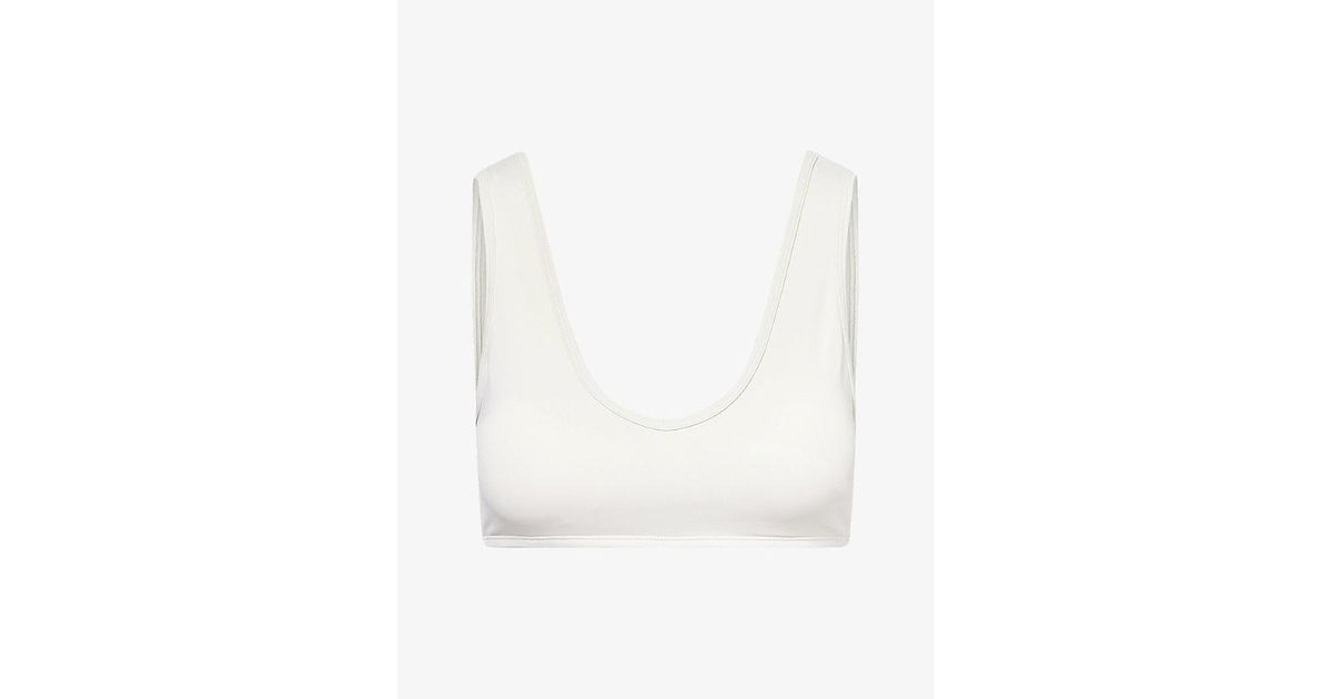 Sisterly Tribe Softsculpt Deep V-Neck Bra in White | Lyst