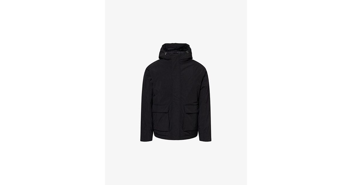 Arne Flap-Pocket Padded Jacket in Black for Men | Lyst UK