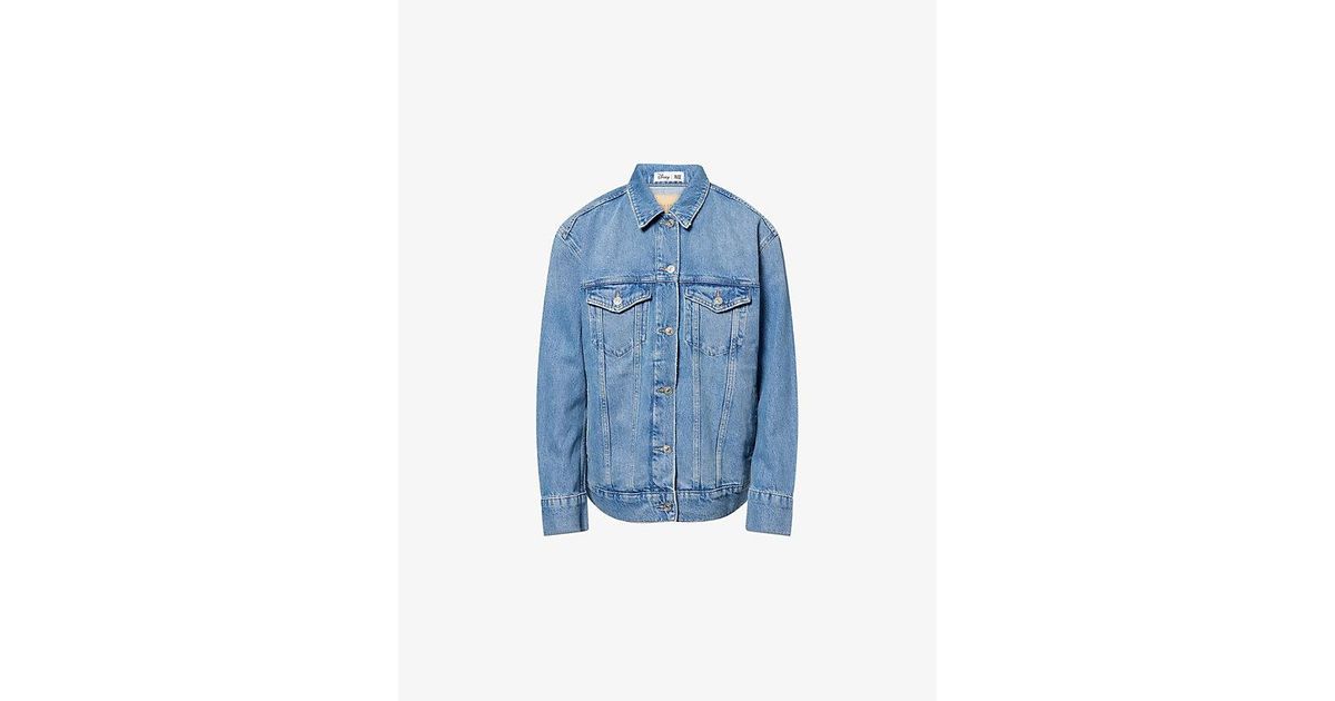PAIGE X Disney Wren Denim Jacket in Blue | Lyst UK