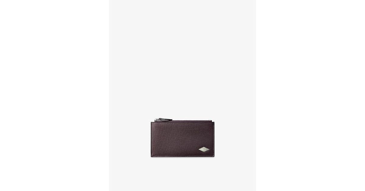 Cartier Losange De Zipped Leather Card Holder in Brown | Lyst UK