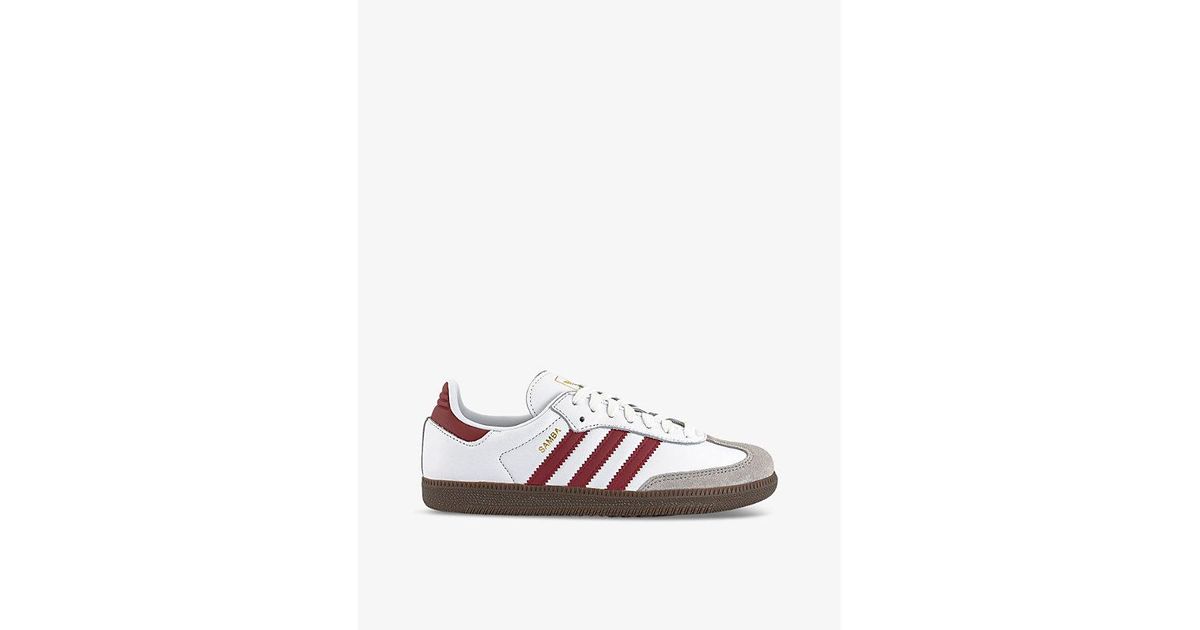 adidas Samba Og Logo-Embellished Leather And Suede Low-Top Trainers in ...