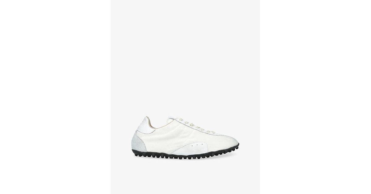 Maison Margiela Sprinters Branded Woven Low-Top Trainers in White | Lyst