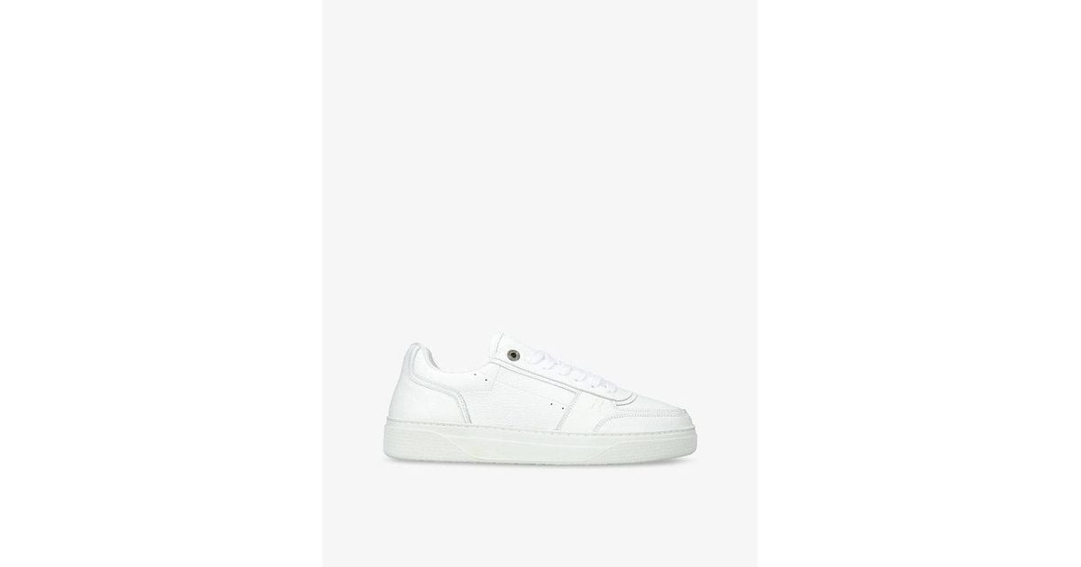 Represent Initial Leather Low-Top Trainers in White for Men | Lyst