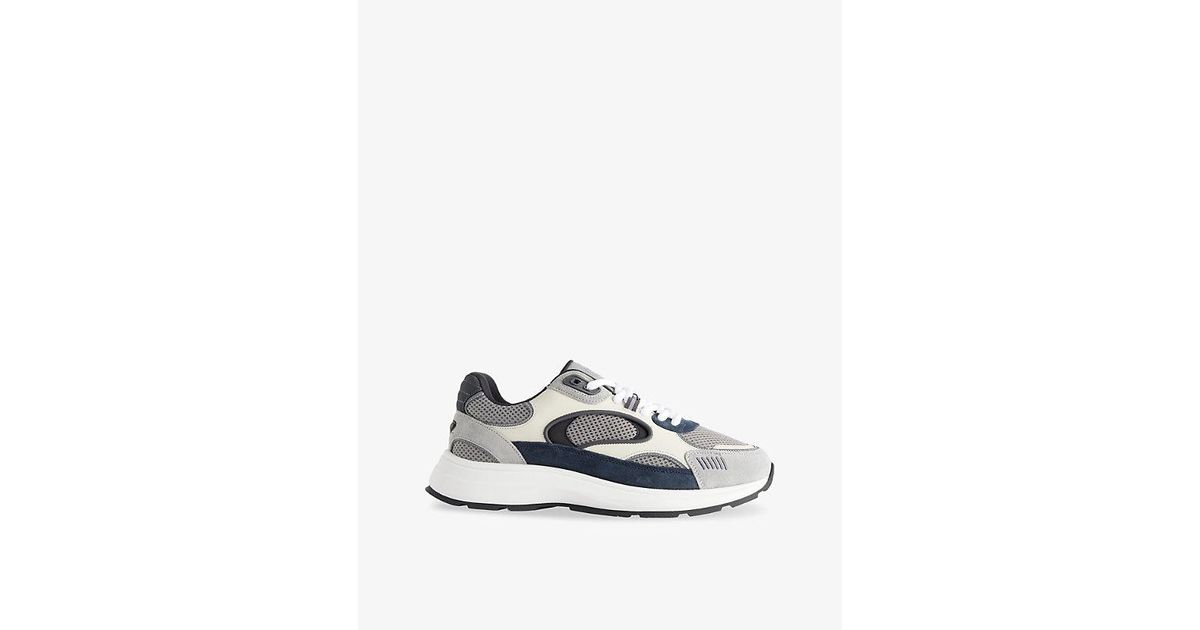Arne Circuit Suede, Leather And Mesh Trainers in White for Men | Lyst UK