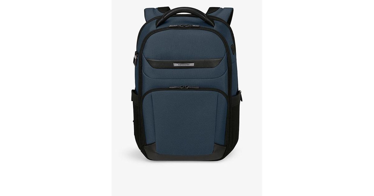 Samsonite Pro-dlx 6 Logo-embellished Woven Backpack in Blue | Lyst Canada