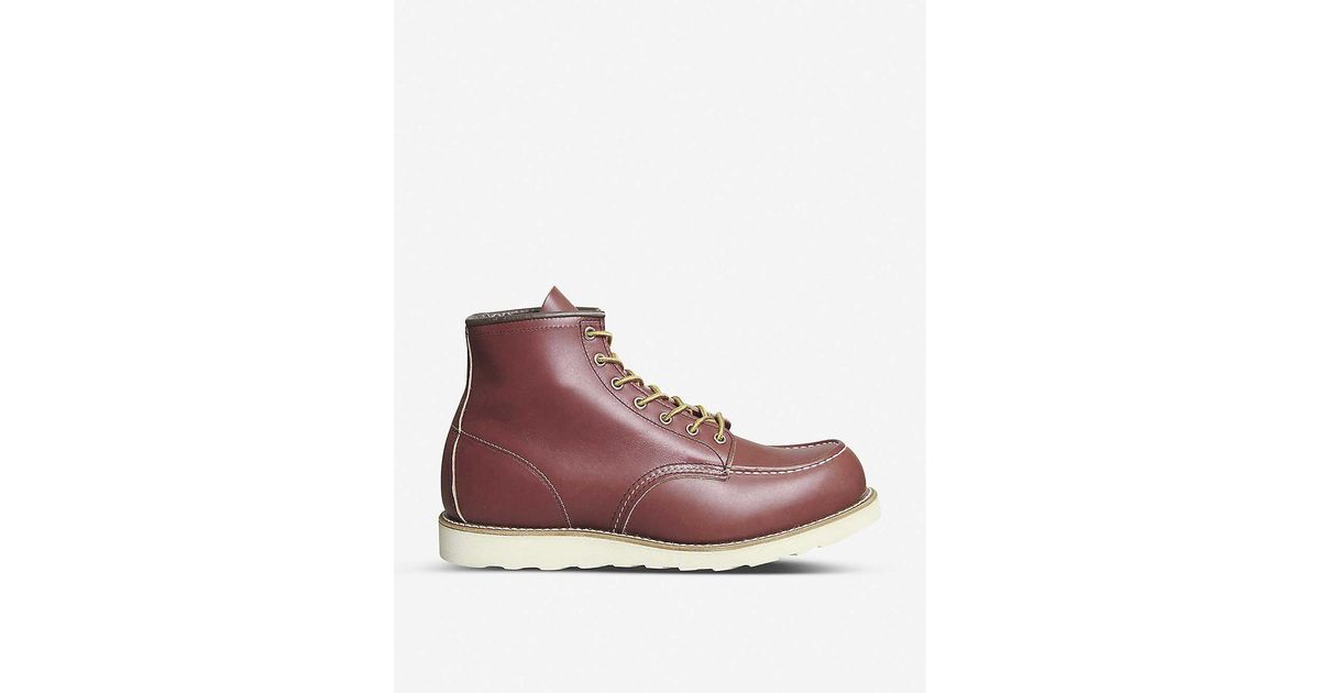 Red Wing 6 Inch Moc Toe Boot in Red for Men | Lyst