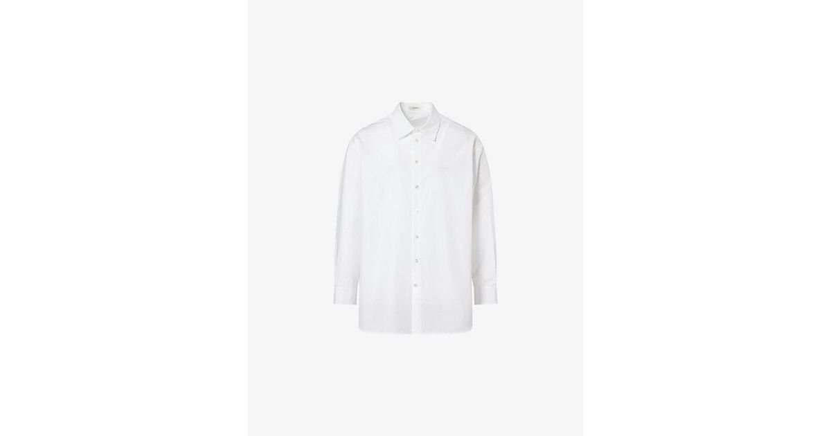 The Row Lukre Classic Cotton Shirt in White for Men | Lyst UK