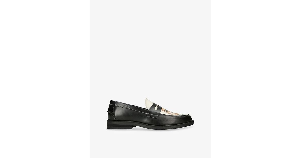 Duke & Dexter Wilde Pin Up Ii Leather Penny Loafers in Black for Men ...