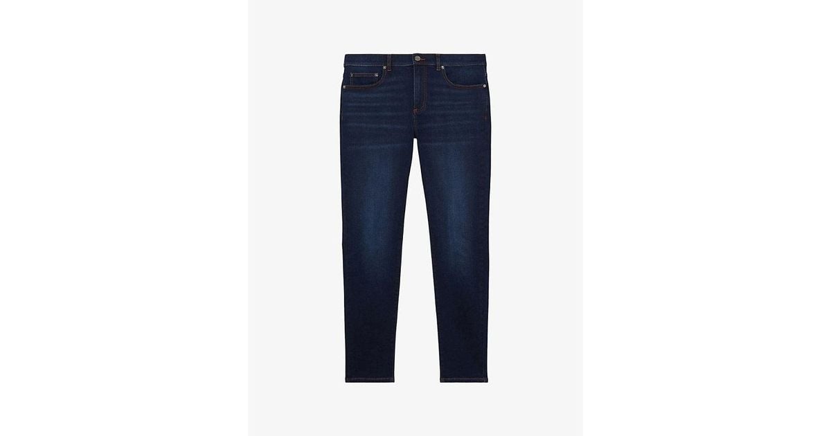 Reiss Bleaker Skinny-Fit Stretch-Denim Jeans in Blue for Men | Lyst