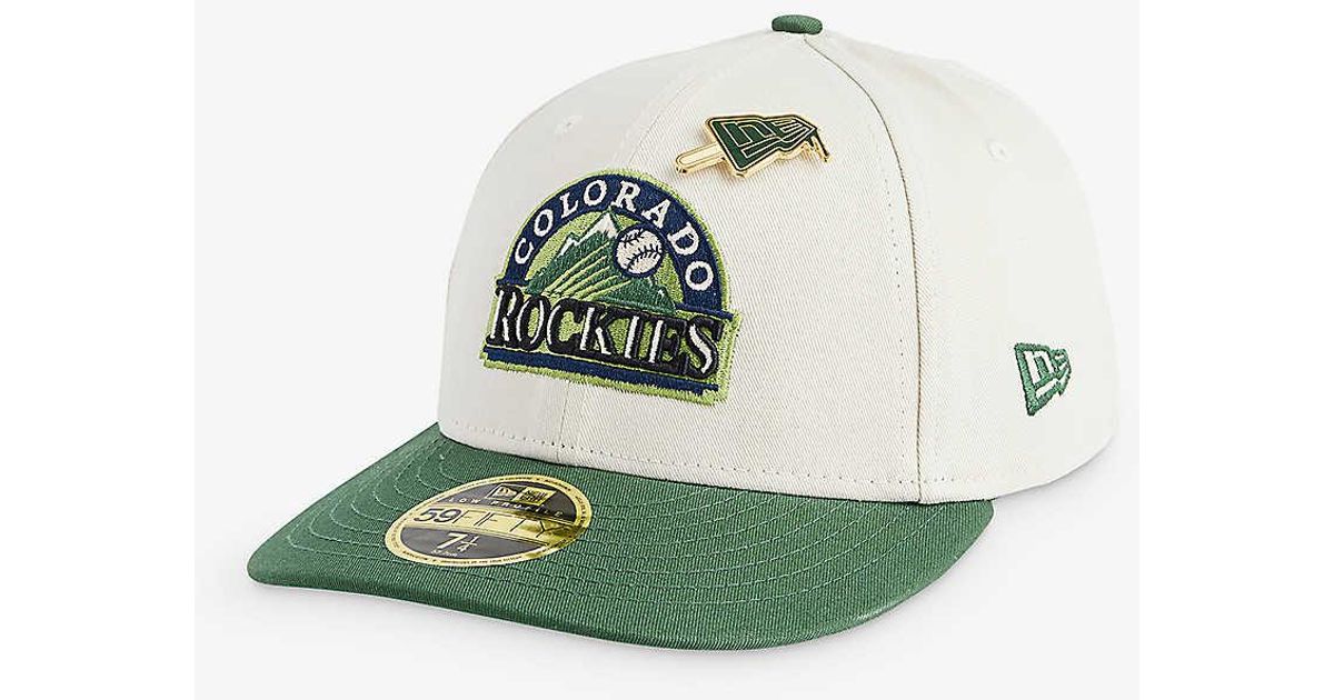 KTZ Light 59Fifty Colorado Rockets Logo-Embroidered Cotton Baseball Cap ...