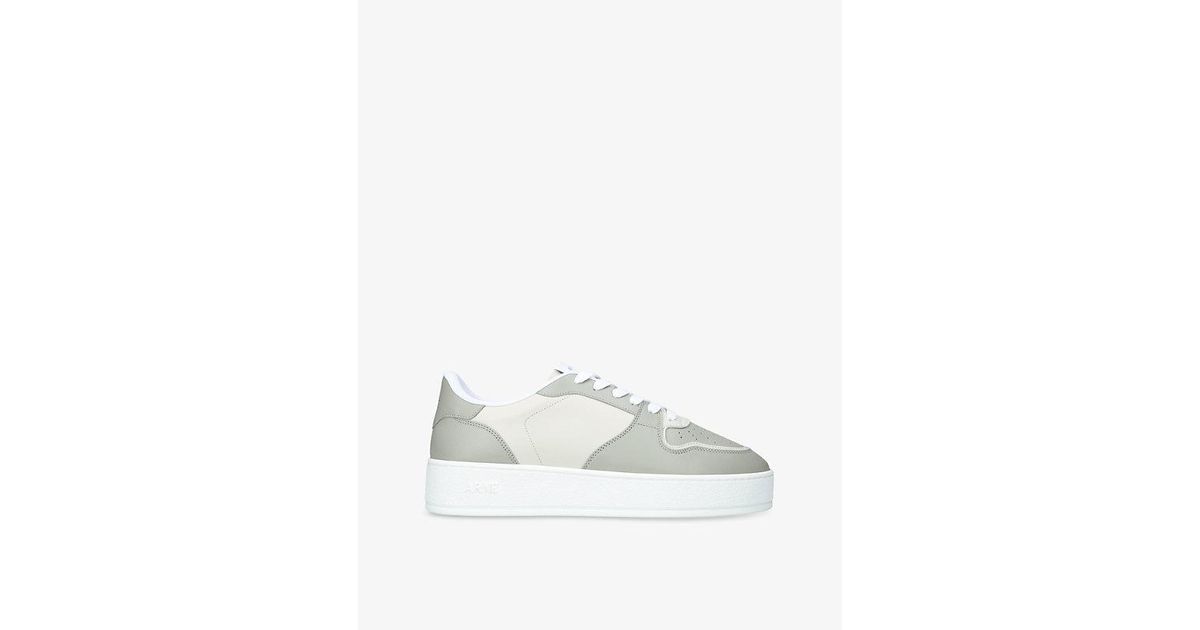 Arne Arena Leather Low-Top Trainers in White for Men | Lyst UK