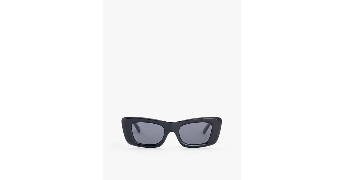 Le Specs Dopamine Rectangle-Frame Polycarbonate Sunglasses in Blue | Lyst