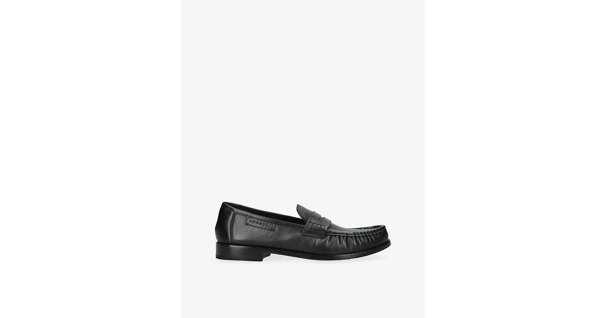 Grenson Simeon Leather Loafers in Black for Men | Lyst