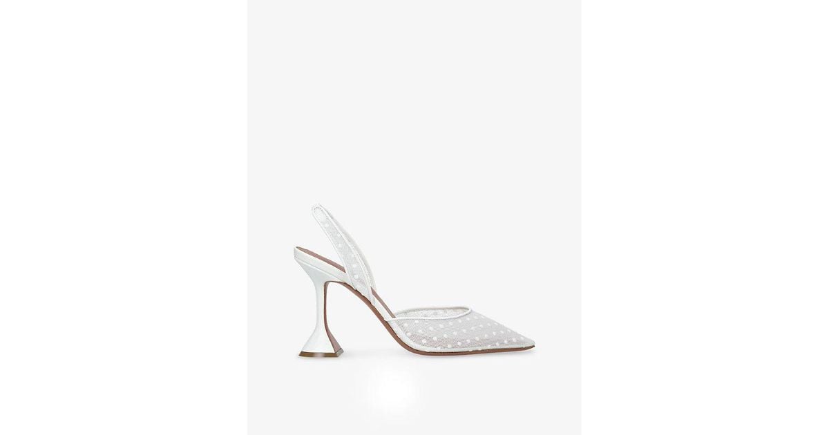 AMINA MUADDI Holli 95 Mesh Courts in White | Lyst