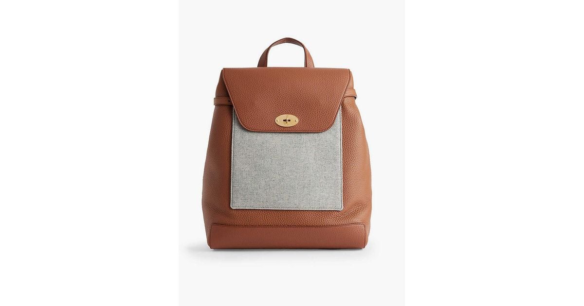 Eleventy X Mulberry Chiltern Leather Backpack in Brown for Men | Lyst UK